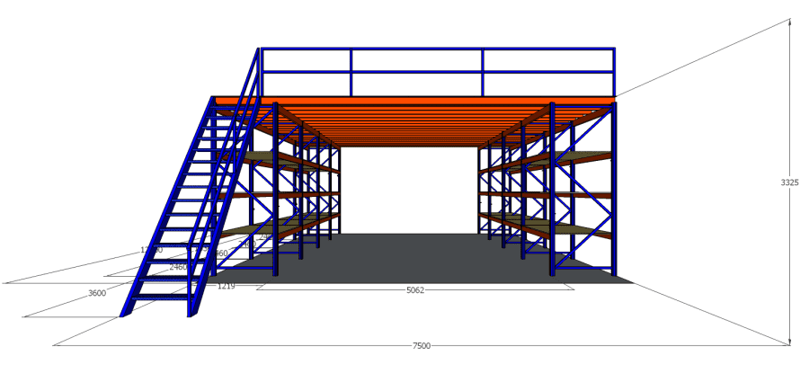 Racking Supported Platform - Hyperack Storage Racking